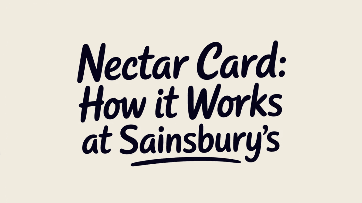 Nectar Card: How It Works at Sainsbury’s (Points, Nectar Prices, and ...